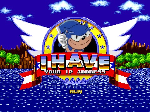 Sonic has your IP address