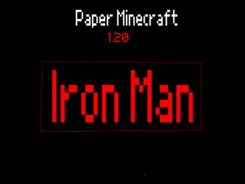 Paper Minecraft 1.20 Iron Man mod