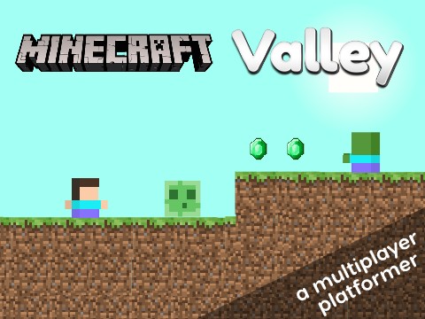 [13 Hrs of Work!] Minecraft Valley - A Multiplayer Scrolling Platformer #Games #All