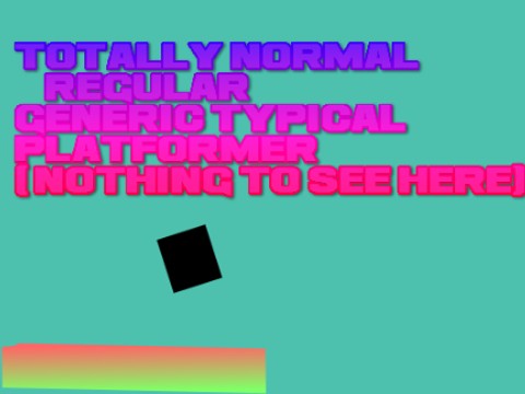 TOTALLY NORMAL GENERIC PLATFORMER #Games #all #Trending