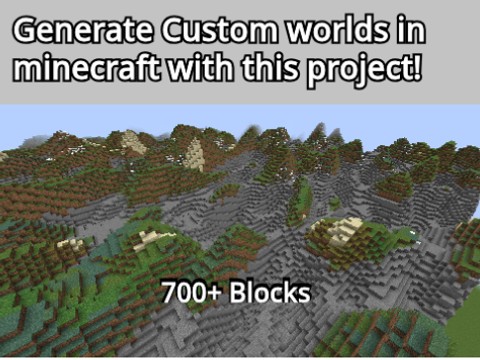 Custom Minecraft World+Map Generator