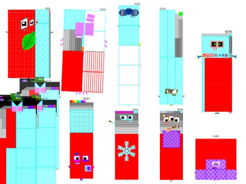 Numberblocks Band Retro 1591-1600 (Each Sounds)