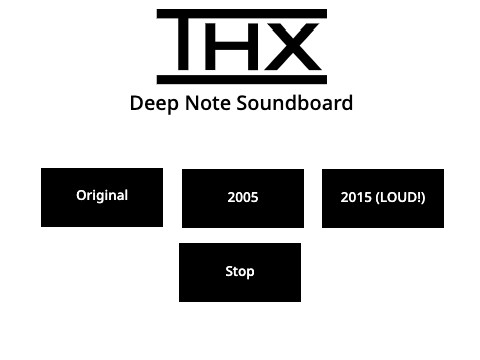 THX "Deep Note" Soundboard
