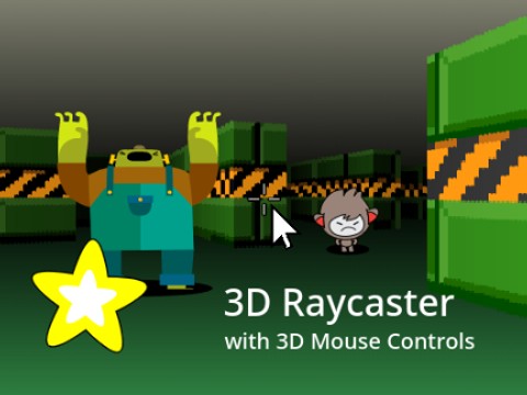 3D Raycaster with 3D Mouse Controls