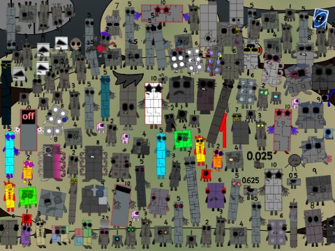 Robot Numberblocks Band but i added more