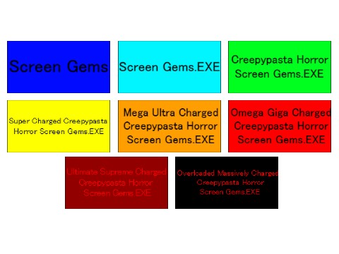 Screen Gems.EXE Buttons