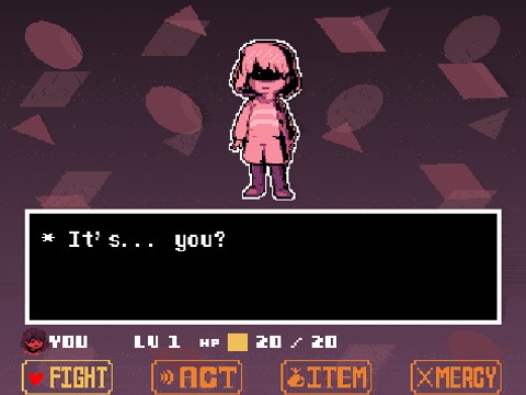 Mirror Frisk Fight Undertale Bnp