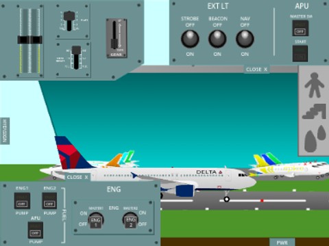 飛行機シミュレーター 2D Airplane Simulator 2D
