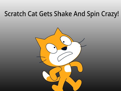Scratch Cat Gets Shake And Spin Crazy