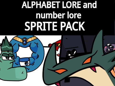 legendary alphabet lore sprite pack vector