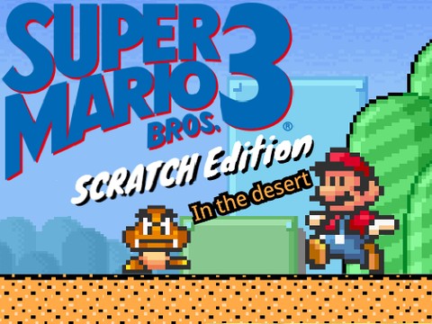 Super Mario Bros 3 with desert blocks