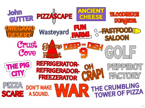 Connected Pizza Tower Title Card Themes - My Take
