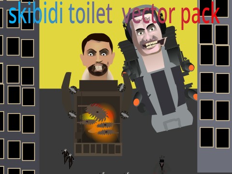 skibidi toilet vector pack