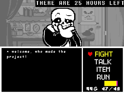 UNDERTALE The Last 27 Hours - Qualifile Shop SANS Fight - Test