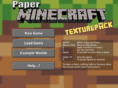 Paper Minecraft Texture Pack