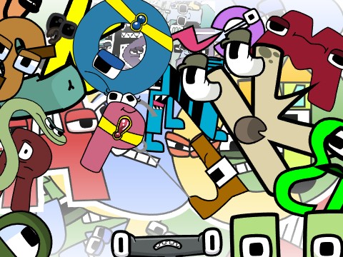 Robwords New Alphabet Lore A-U #animations #stories #all #remix