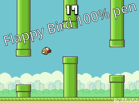 Flappy Bird 100% pen || #All #games #pen #art #trending