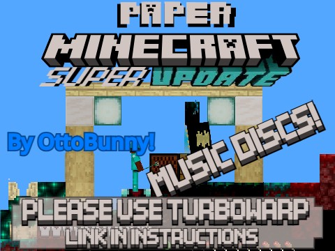 Paper Minecraft SUPER UPDATED! (New Structures, Blocks, Mobs, And More ...