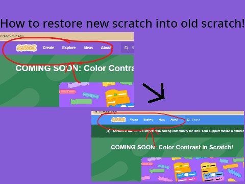 How to restore new scratch into old scratch!