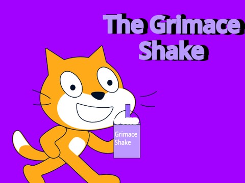 Scratch Cat tries the Grimace Shake