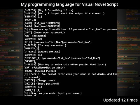 Visual Novel Script Editor (WIP)