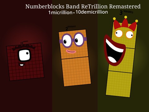 Numberblocks Band ReTrillion Remastered (1.0micrillion-10.0demicrillion)