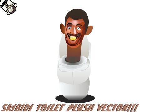 Skibidi Toilet Plush Vector!!!!!