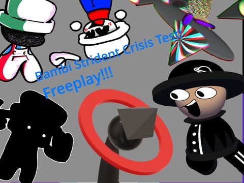 FNF Bambi Strident Crisis Test 1.5! Freeplay!!!