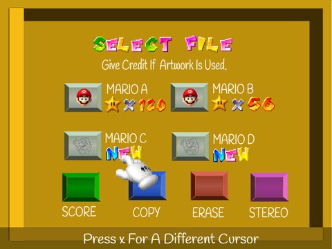SM64 File Select Vector Pack Remaster