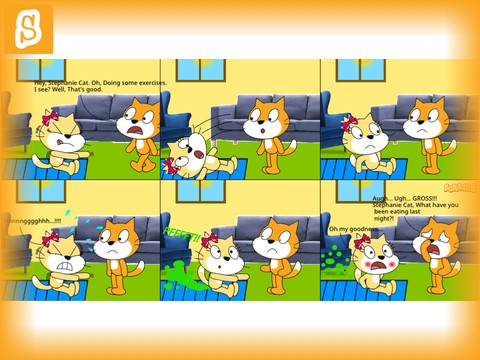 Scratch Comics - Stretching and stinking