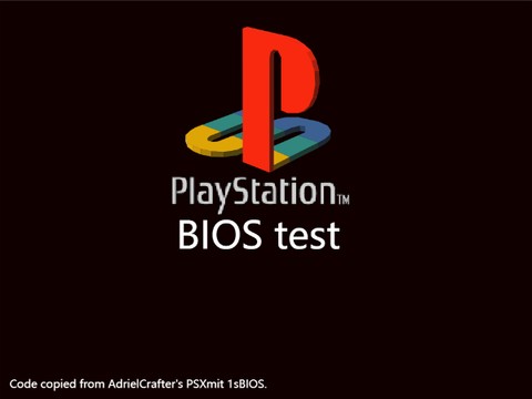 SCPH-101 PS1 BIOS test