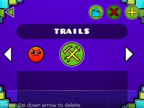 trails Geometry dash