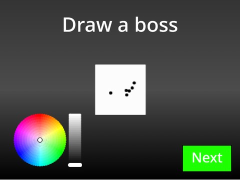 Draw boss and fight it