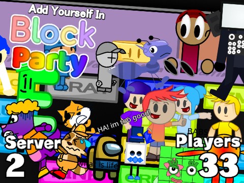 AY in Block Party! [ Server 2 | Remix 12 | 33 Players ] remix