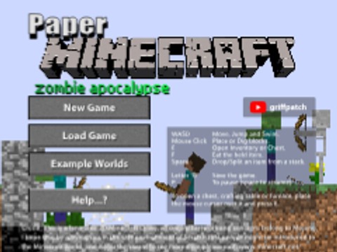 Paper Minecraft v11.8 zombie (2)