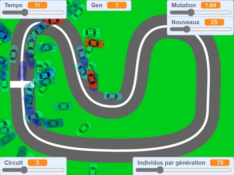 AI genetic algorithm 2 (Driving car)