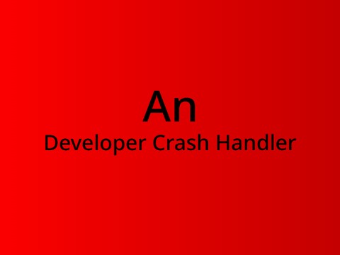 An developer crash handler 1: The stickman Power of fly