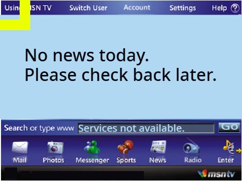 MSN TV in Scratch - NEW! - #msntv - #msn - #webtv - #2003-1999
