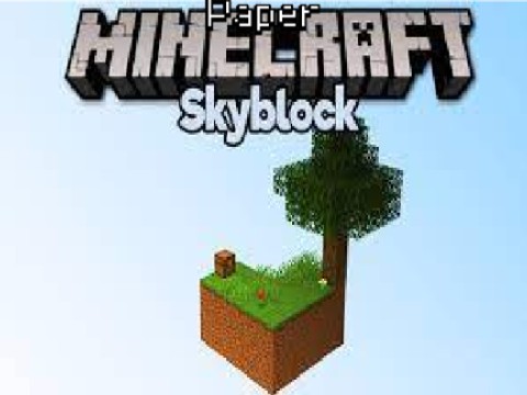 Paper Minecraft Survival Skyblock v1.2