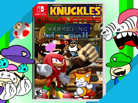 Knuckles Dominates Marketing at a Mall