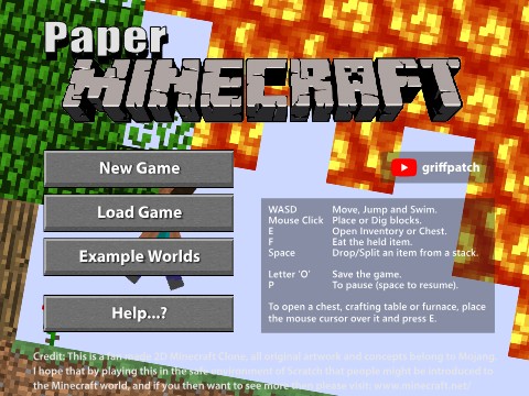 縛りMOD集 Paper Minecraft v11.7 (Minecraft 2D)