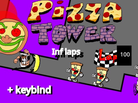 Infinite laps playable fake peppino