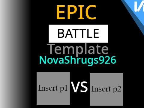 Epic battle template