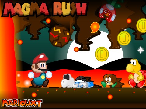 Magma Rush | An Endless Mario Game