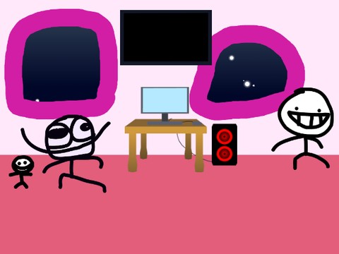 raise an overly hyper stickman remix