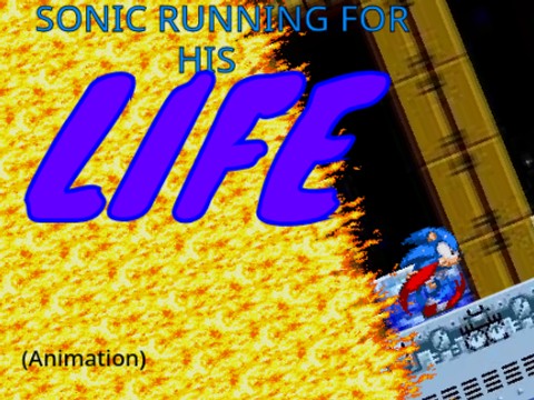 Sonic running for his life