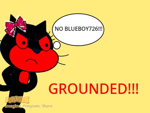 Evil Stephanie Cat says no Blueboy726/GROUNDED
