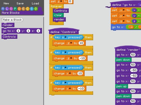 3D Engine (Scratch Emulator) with controls