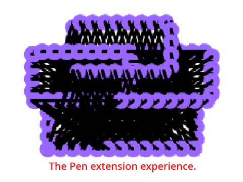 The Pen extension experience. It took 2 days for the star.