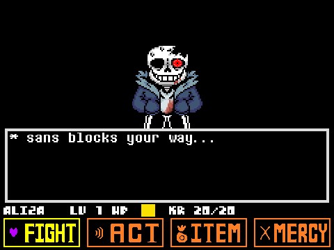 horrortale sans simulator